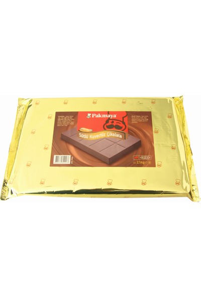 Pakmayapakmaya Sütlü Kuvertür Çikolata (2.5 Kg)