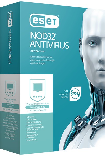 ESET NOD32 Antivirus 1 Cihaz, 1 Yıl - Dijital Kod (ESET Türkiye Garantili)