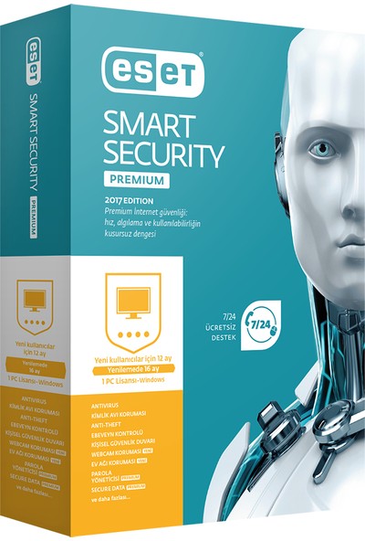 ESET Smart Security Premium 3 Cihaz, 1 Yıl - Dijital Kod (ESET Türkiye Garantili) ESET Smart Security Premium 3 Cihaz, 1 Yıl - Dijital Kod (ESET Türkiye Garantili)