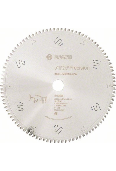 Bosch Best For Multimaterial 305 x 30 Mm 96 Diş 2608642099
