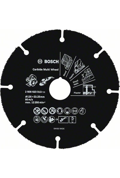 Bosch Carbide Multi Wheel 125 Mm 2608623013 Bosch Carbide Multi Wheel 125 Mm 2608623013