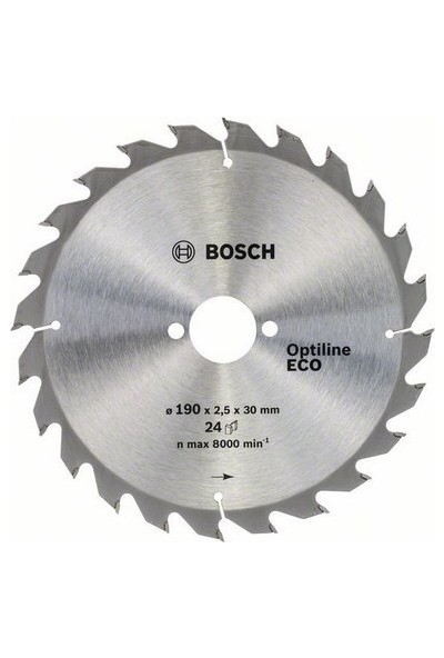 Bosch Optiline Eco 190 x 30 Mm 24 Diş 2608641789 Bosch Optiline Eco 190 x 30 Mm 24 Diş 2608641789