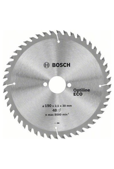 Bosch Optiline Eco 190 x 30 Mm 48 Diş 2608641790 Bosch Optiline Eco 190 x 30 Mm 48 Diş 2608641790