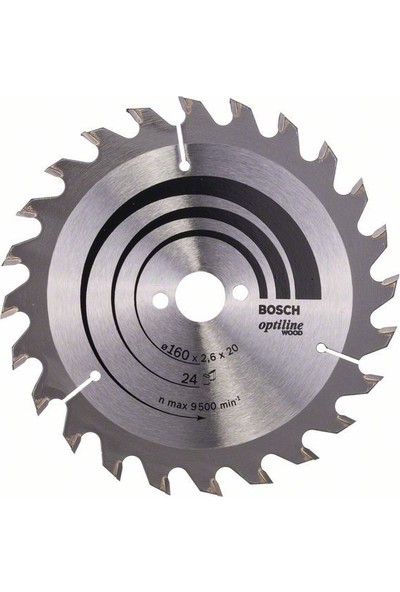 Bosch Optiline Wood 160 x 20/16 Mm 24 Diş 2608640596 Bosch Optiline Wood 160 x 20/16 Mm 24 Diş 2608640596