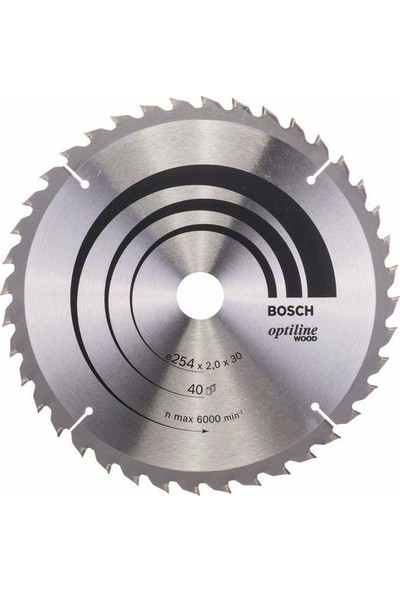 Bosch Optiline Wood 254 x 30 Mm 40 Diş 2608640438 Bosch Optiline Wood 254 x 30 Mm 40 Diş 2608640438