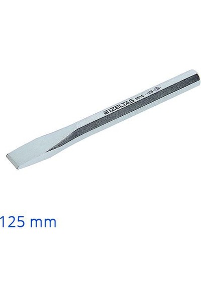 İzeltaş Tesviyeci Düz Keski Krom 125 Mm
