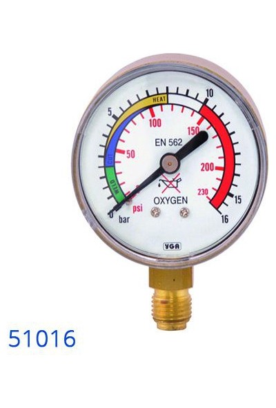 Yıldız 51016 Basınç Göstergesi Oksijen Çıkış