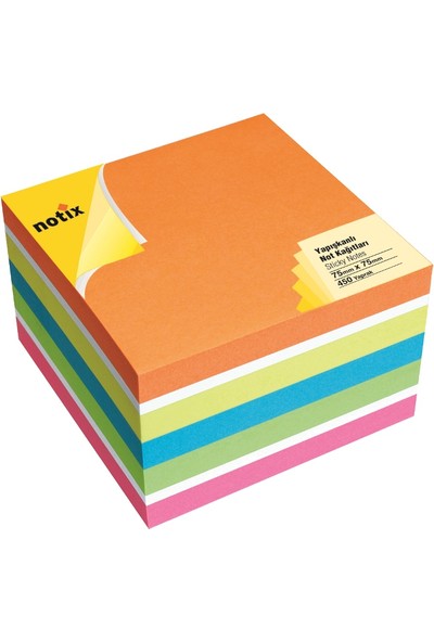 Notix Neon 6 Renk Küp 450 Yp 75x75 Notix Neon 6 Renk Küp 450 Yp 75x75