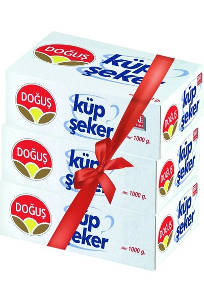 Doğuş Küp Şeker 1000Gr. 405 Adet 3Lü Paket