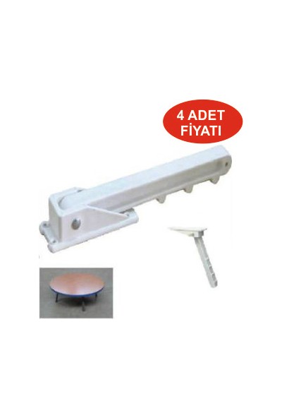 Made Sofra Ayağı 4 Lü Set Plastik Katlanır Beyaz Made Sofra Ayağı 4 Lü Set Plastik Katlanır Beyaz