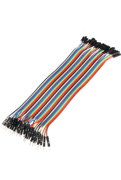 Güvenrob Erkek Dişi Jumper Dupont Line 40 Pin 20cm Güvenrob Erkek Dişi Jumper Dupont Line 40 Pin 20cm