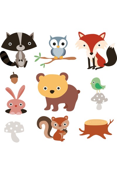 Sticker Masters Orman Hayvanları Çocuk Odası Sticker