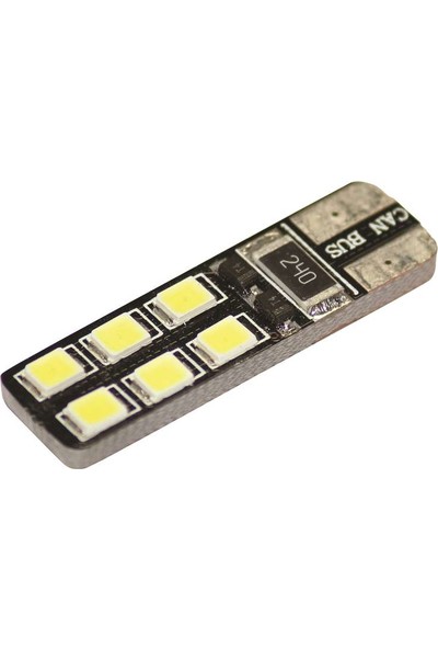 Dipsiz LED Ampul Beyaz 12 V 12 LED T10 Can Bus 2 Adet Dipsiz LED Ampul Beyaz 12 V 12 LED T10 Can Bus 2 Adet