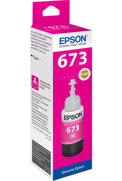 Epson T6733 L800 70ml Kırmızı Mürekkep Kartuş Epson T6733 L800 70ml Kırmızı Mürekkep Kartuş