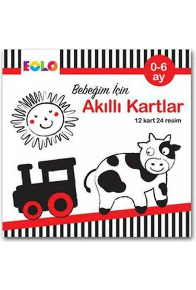 Eolo Bebeğim İçin 0-6 Ay Zeka Kartları - Yeşil Eolo Bebeğim İçin 0-6 Ay Zeka Kartları - Yeşil