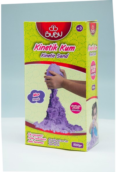Bu-Bu Kinetik Kum 1000 Gr. Mor