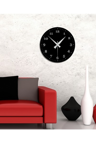 Insigne Siyah – Mdf Saat 39 Cm