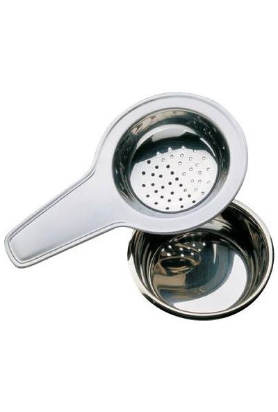 Nehir Çelik Çay Süzgeci - Altlıklı Paslanmaz Çay Süzgeci
