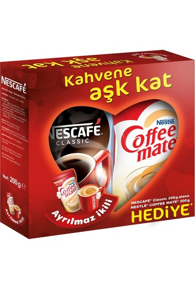 Nescafe Classic 200 gr + Coffee Mate 200 gr Nescafe Classic 200 gr + Coffee Mate 200 gr