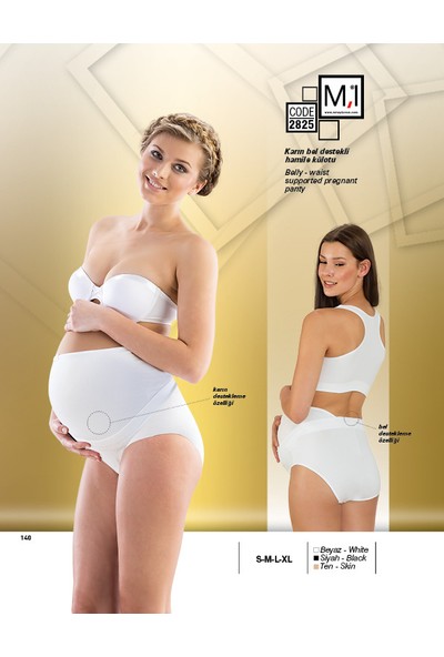 Emay Karın Bel Destekli Hamile Külotu - 2825
