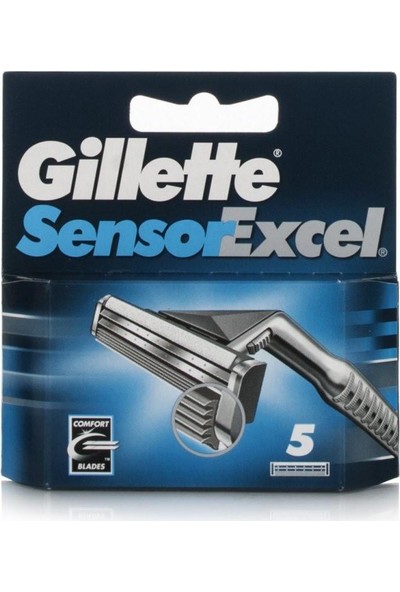 Gillette Sensor Excel 5'Li Yedek Tıraş Bıçağı Başlığı