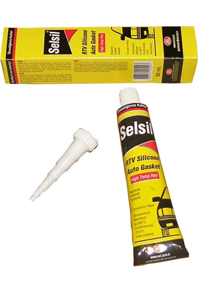 Selsil Tüp Sıvı Conta Kırmızı 50 Gr Selsil Tüp Sıvı Conta Kırmızı 50 Gr