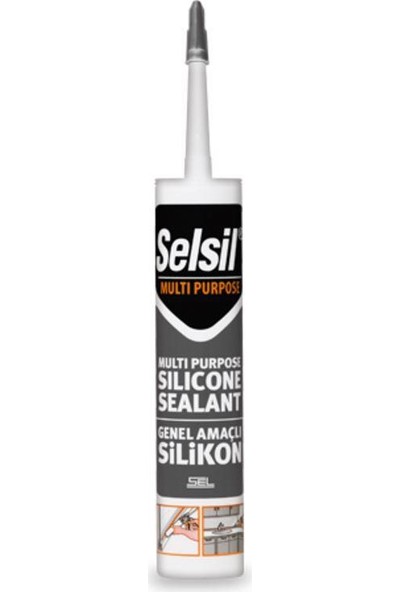 Selsil Silikon Genel Amaçlı Şeffaf 280 Gr Selsil Silikon Genel Amaçlı Şeffaf 280 Gr