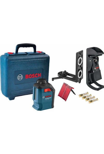 Bosch Gll 2-20 +Bm 3 Çizgi Lazer Seti Çantalı