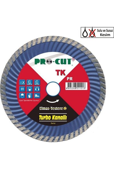 Procut Tk 230 Mm Turbo Kanallı Elmas Testere Procut Tk 230 Mm Turbo Kanallı Elmas Testere