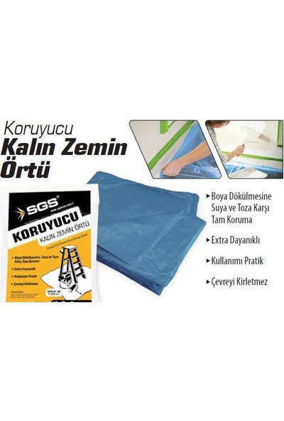 Sgs 4010 Kalın Boya Örtüsü 10 M2 4X2,5 Sgs 4010 Kalın Boya Örtüsü 10 M2 4X2,5