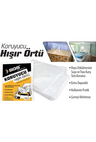 Sgs 4005 Hışır Boya Örtüsü 50 M2 4X12,5 Sgs 4005 Hışır Boya Örtüsü 50 M2 4X12,5
