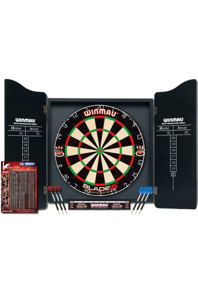 Pusula Oyun Winmau Blade 5 Profesyonel Set (Winmau Dart Tahtası, 6 Adet Winmau Ok, Winmau Ahşap Kabin) Pusula Oyun Winmau Blade 5 Profesyonel Set (Winmau Dart Tahtası, 6 Adet Winmau Ok, Winmau Ahşap Kabin)