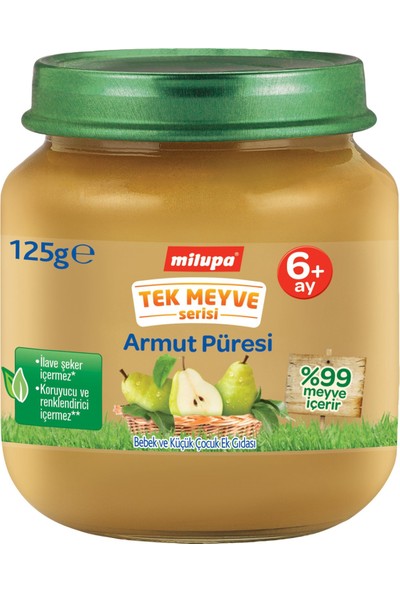 Milupa Armut Püresi Kavanoz 125 g 6+ Ay