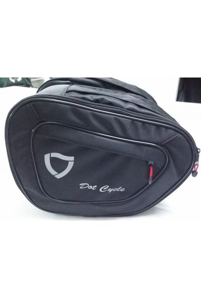 Dot Cycle Suya Dayanıklı Körüklü 2'li Takım Motosiklet Yan Çanta Seti