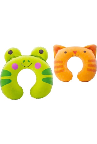 Intex Çocuk Seyahat Yastığı 68678 (Kurbağa, Kedi 30 x 28 x 8 cm)