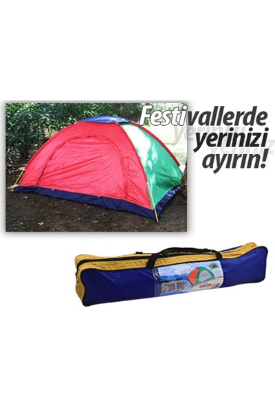 TveT 6 Kişilik Kolay Kurulumlu Kamp Çadırı