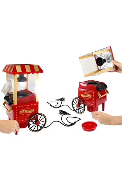 TveT Nostaljik Mısır Patlatma Makinesi Popcorn Maker TveT Nostaljik Mısır Patlatma Makinesi Popcorn Maker