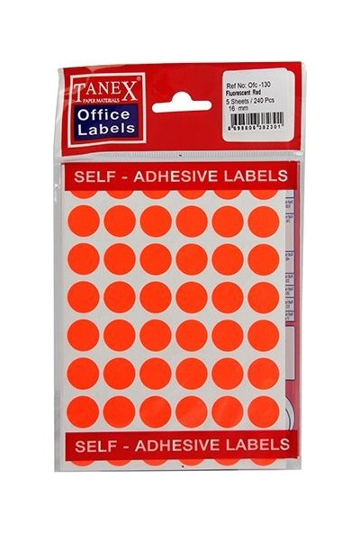 Tanex Ofc-130 Mix Color Ofis Etiketi 5 Adet Tanex Ofc-130 Mix Color Ofis Etiketi 5 Adet