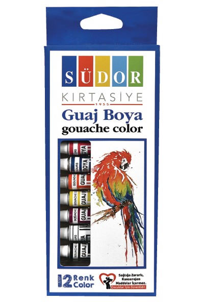 Südor Guaj Boya Set 12X8.5 Ml Sd575 Südor Guaj Boya Set 12X8.5 Ml Sd575