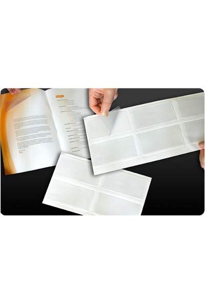 Aso Plastik Yapışkanlı Cep, Arkası Yapışkanlı, 5,5x10 cm, 100 Adet