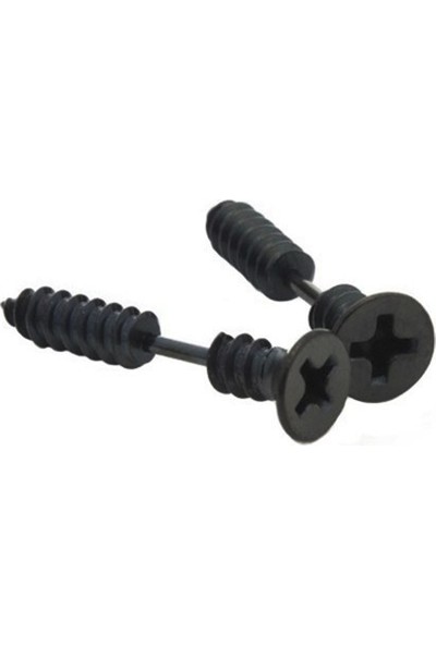 Chavin Bayan Erkek Vida Şeklinde Siyah Çelik Küpe Dn78 Chavin Bayan Erkek Vida Şeklinde Siyah Çelik Küpe Dn78