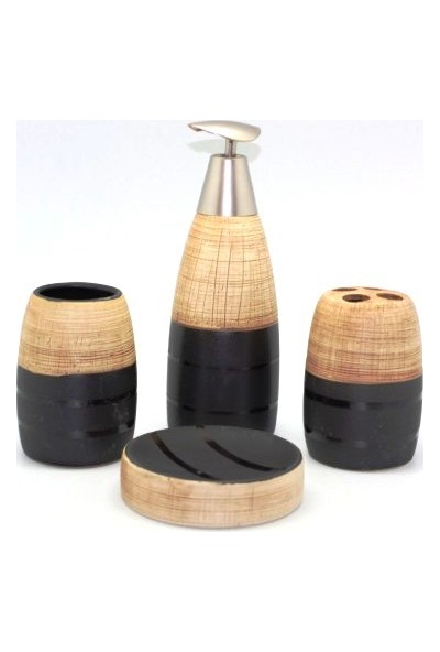 Sarsam 145 Seramik 4 LÜ Banyo Seti