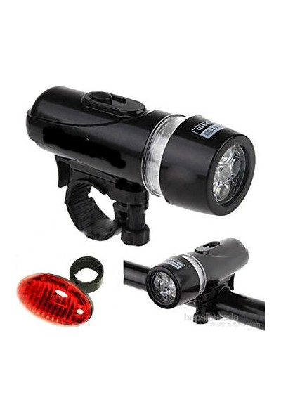 Toptancı Kapında 3 Fonksiyonlu Bisiklet Ön Arka Aydınlatma Seti