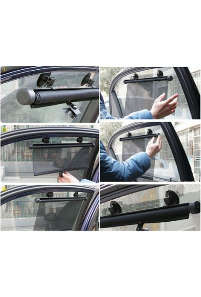 Toptancı Kapında Makaralı Yan Cam Güneşlik 2 Li