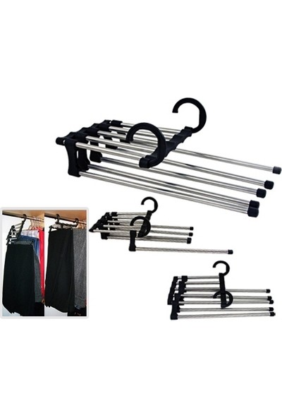 Toptancı Kapında Magic Hanger 5in1 Pantolon Askısı