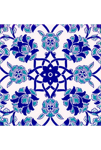 Armada Çini 20X20 Cm Ac 10 Kütahya Cami Çinisi Selçuklu Çiçek Desenli Seramik Kütahya Çini Karo Armada Çini 20X20 Cm Ac 10 Kütahya Cami Çinisi Selçuklu Çiçek Desenli Seramik Kütahya Çini Karo