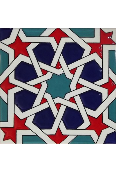 Armada Çini 20x20 Cm SP 88 Kütahya Çinisi Maroc Desenli Çini Karo Armada Çini 20x20 Cm SP 88 Kütahya Çinisi Maroc Desenli Çini Karo