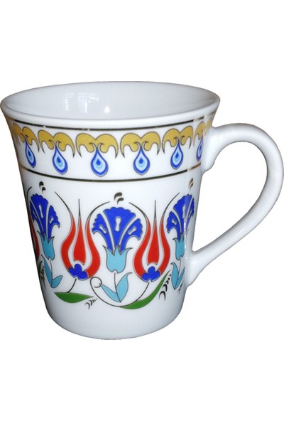 Armada Çini PRT 89 Altın Yaldızlı lale karanfil çini Desenli Porselen kupa Armada Çini PRT 89 Altın Yaldızlı lale karanfil çini Desenli Porselen kupa