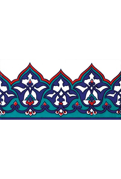 Kütahya Armada Çini 10X20 Cm Ks 13 Cami Çinisi Osmanlı Desenli Seramik Çini Bordür Kütahya Armada Çini 10X20 Cm Ks 13 Cami Çinisi Osmanlı Desenli Seramik Çini Bordür