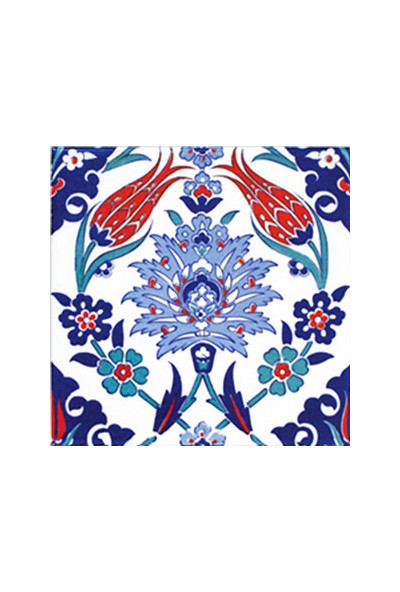 Armada Çini 20X20 Cm Ac 4 Kütahya Cami Çinisi İznik Lale Desenli Seramik Çini Karo Armada Çini 20X20 Cm Ac 4 Kütahya Cami Çinisi İznik Lale Desenli Seramik Çini Karo